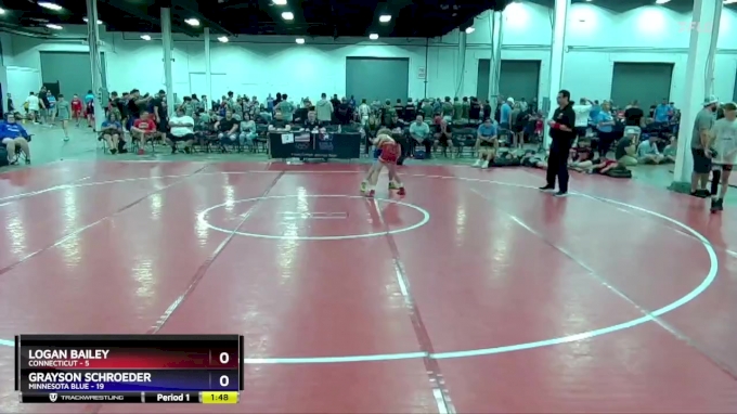 77 lbs Quarters & 1st Wb (16 Team) - Logan Bailey, Connecticut vs ...