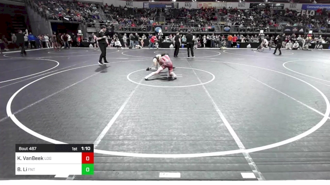 120 lbs Quarterfinal - Kendrin VanBeek, Legends Of Gold vs Bruce Li ...