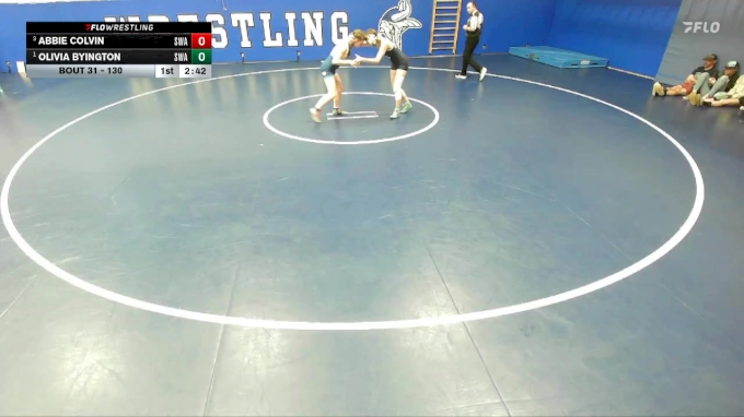 130 lbs 2nd Place Match - Olivia Byington, Sanderson Wrestling Academy ...