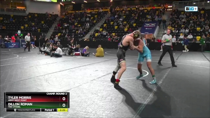 141 lbs Champ. Round 2 - Tyler Morris, Army West Point vs Dillon Roman ...