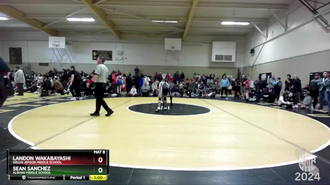 95 lbs Cons. Round 1 - Landon Wakabayashi, Willis Jepson Middle School ...