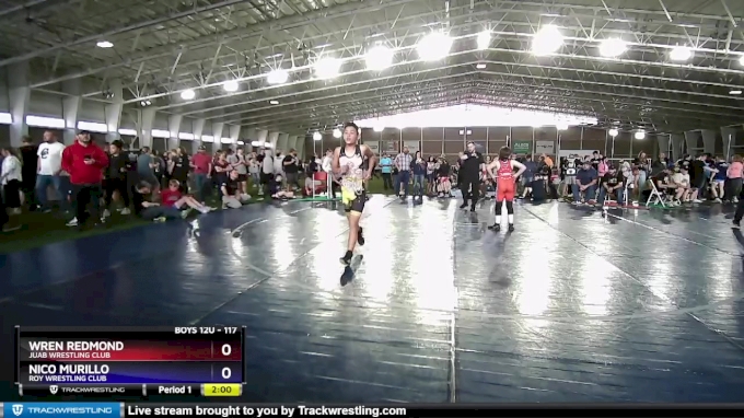117 lbs Round 2 - Wren Redmond, Juab Wrestling Club vs Nico Murillo ...