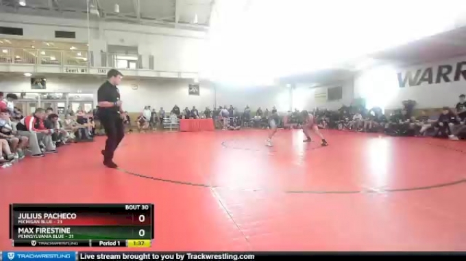 130 lbs Placement Matches (16 Team) - Julius Pacheco, Michigan Blue vs ...