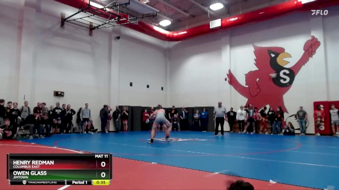 165 lbs Champ. Round 2 - Owen Glass, Jimtown vs Henry Redman, Columbus East