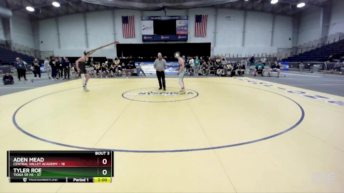 138 lbs Finals (4 Team) - Tyler Roe, Tioga Sr HS vs Aden Mead, Central ...