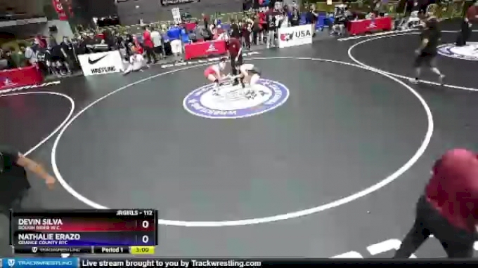 112 lbs Cons. Semi - Devin Silva, Rough Rider W.C. vs Nathalie Erazo ...