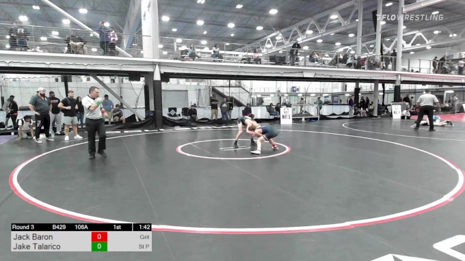 106A lbs Rr Rnd 3 - Jack Baron, Grit Mat Club/germantown Academy vs ...