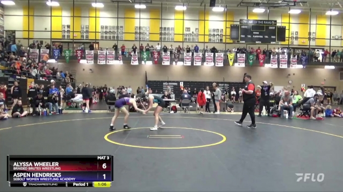 106 lbs Quarterfinal - Alyssa Wheeler, Braided Brutes Wrestling vs ...