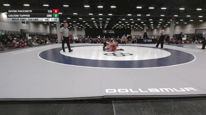 215 lbs 1st Place Match - Colton Tupper, CRWC vs Zayde Facchetti, Texas