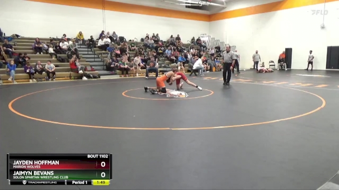 J-8 lbs Quarterfinal - Jayden Hoffman, Marion Wolves vs Jaimyn Bevans ...