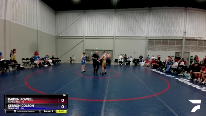 120 lbs Placement Matches (8 Team) - Kaiden Powell, Kansas Red vs ...