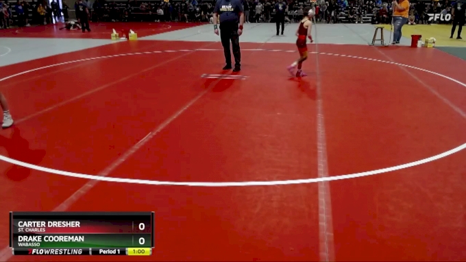 60 lbs Quarterfinal - Drake Cooreman, Wabasso vs Carter Dresher, St ...