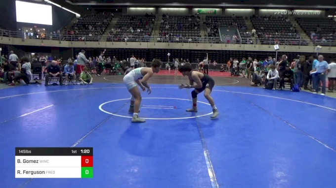 145 lbs Quarterfinal - Bryan Gomez, Winchester vs Rhys Ferguson, Frederick