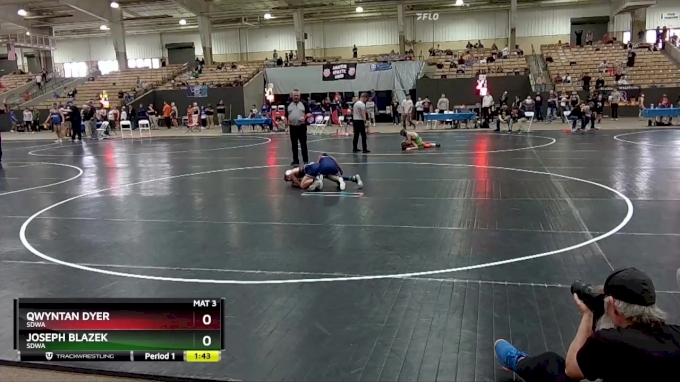 95 lbs 5th Place Match - Joseph Blazek, SDWA vs Qwyntan Dyer, SDWA