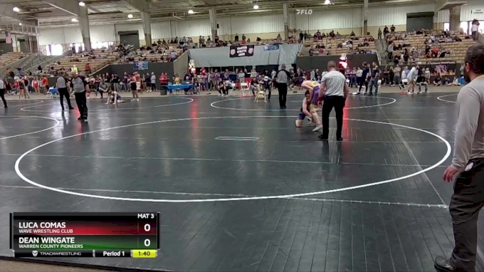 160 lbs Semifinal - Dean Wingate, Warren County Pioneers vs Luca Comas ...