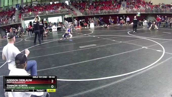 59-62 lbs Cons. Round 1 - Addison DeBlauw, Crofton/Bloomfield vs Tannon ...