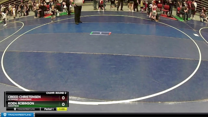 39 lbs Champ. Round 2 - Creed Christensen, Altamont Longhorns vs Koen ...