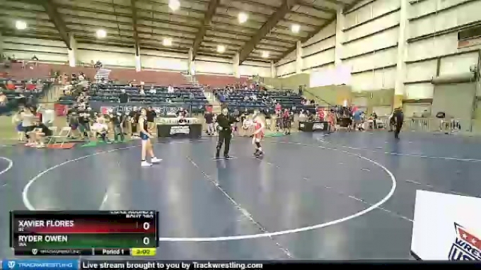 82 lbs Cons. Round 2 - Xavier Flores, IN vs Ryder Owen, WA