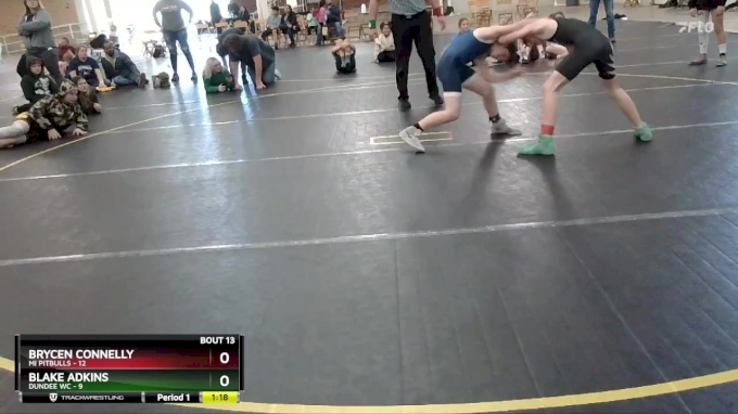 90 lbs Round 5 (6 Team) - Blake Adkins, Dundee WC vs Brycen Connelly ...