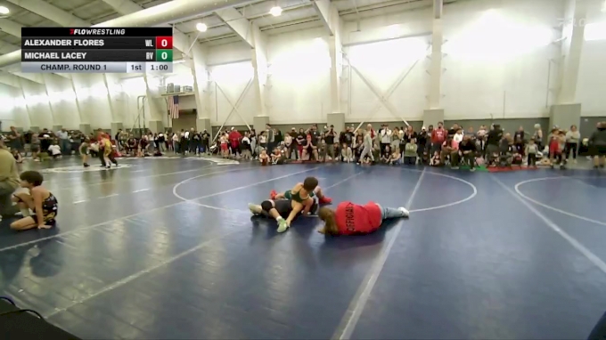 100 lbs Champ. Round 1 - Alexander Flores, Northside Wrestling Club vs ...