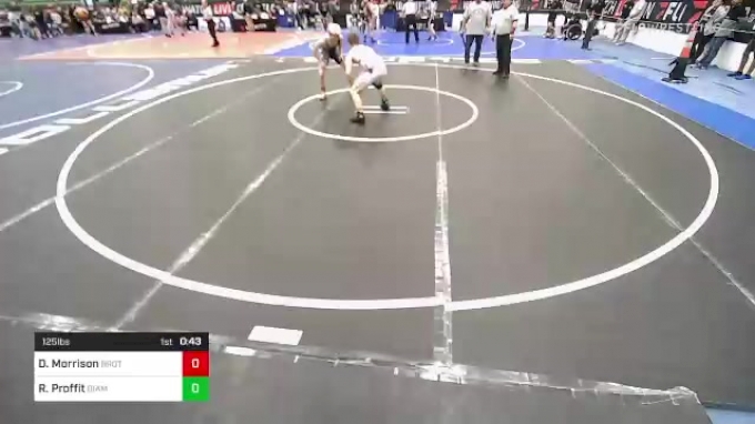 125 lbs Consi Of 8 #2 - Drake Morrison, Brothers Of Steel vs Roany ...