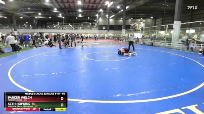 95 lbs Semifinal - Seth Hopkins , Virginia Team Predator vs Parker ...
