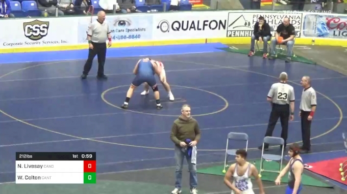 212 lbs Consolation - Noah Livesay, Canon-McMillan vs William Colton ...
