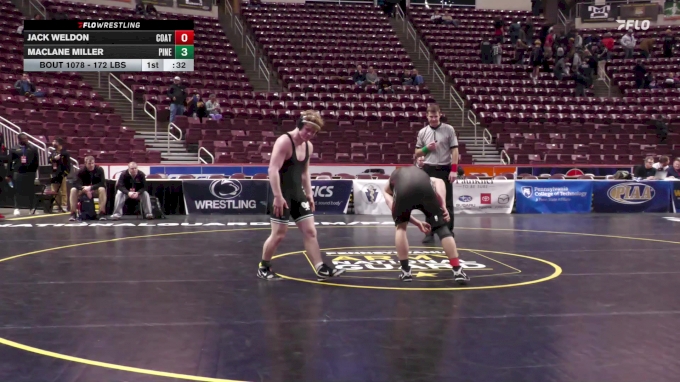 172 lbs Consi 1 - Jack Weldon, Coatesville vs Maclane Miller, Pine Richland