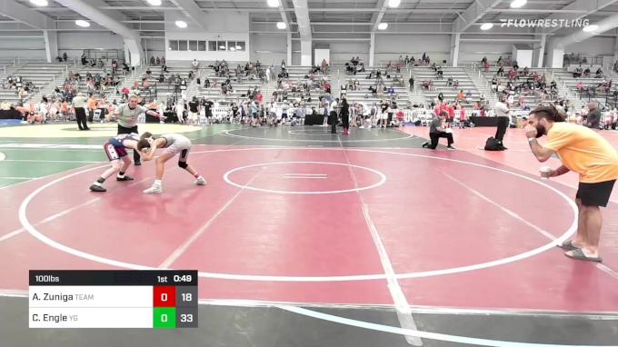 100 lbs Rr Rnd 1 - Aiden Zuniga, Team Bro vs Corbin Engle, Young Guns Blue