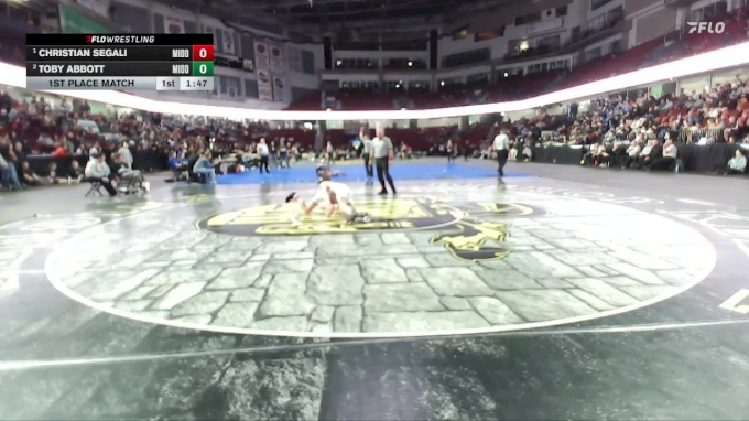 120 lbs 1st Place Match - Christian Segali, Middleton vs Toby Abbott ...