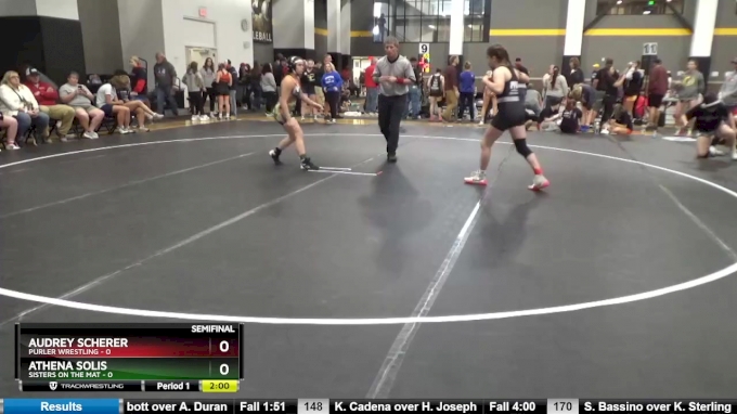 118 lbs Semifinal - Audrey Scherer, Purler Wrestling vs Athena Solis ...