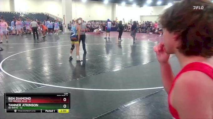 126 lbs Round 3 (10 Team) - Ben Diamond, The Firemen Blue vs Tanner ...