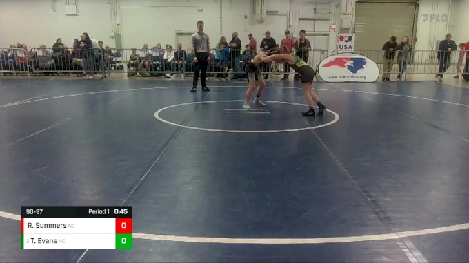90-97 lbs Round 1 - Tatum Evans, North Carolina vs Ransom Summers ...