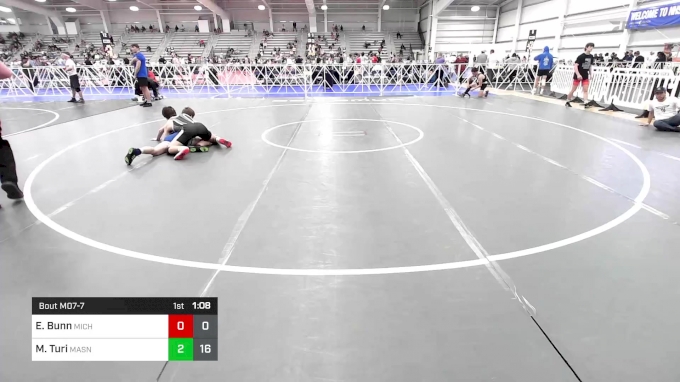 132 lbs Round Of 32 - Elijah Bunn, Michigan Grapplers Blue vs Michael ...