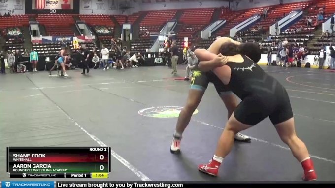 285 lbs Round 2 - Shane Cook, Whitehall vs Aaron Garcia, Roundtree ...