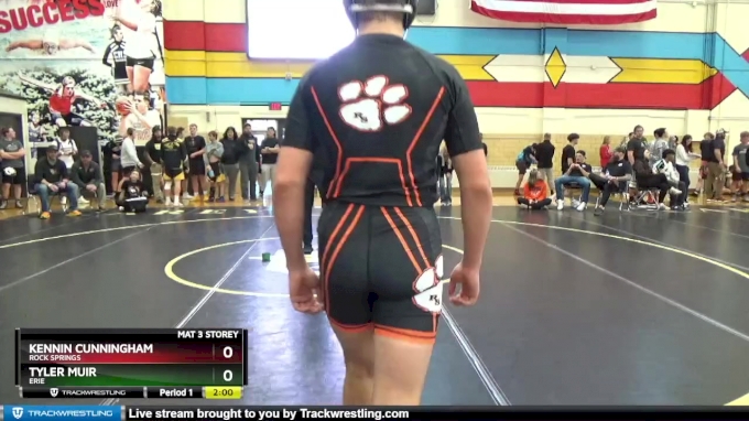 165 lbs Champ. Round 1 - Tyler Muir, Erie vs Kennin Cunningham, Rock ...