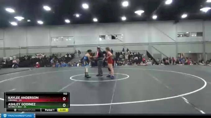 152 lbs Round 1 (8 Team) - Kaylee Anderson, Virginia vs Ashley Godinez ...