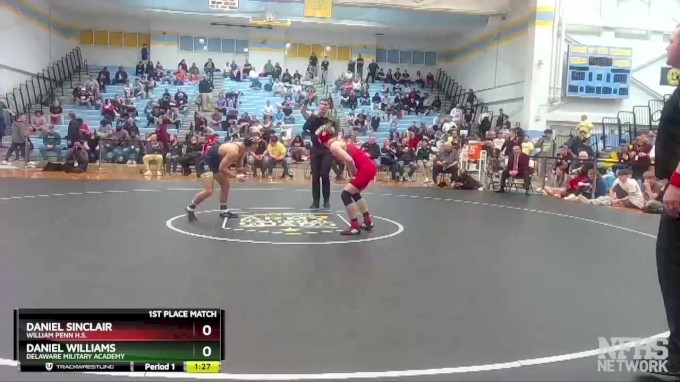 138 lbs 1st Place Match - Daniel Sinclair, William Penn H.S. vs Daniel WIlliams, Delaware ...