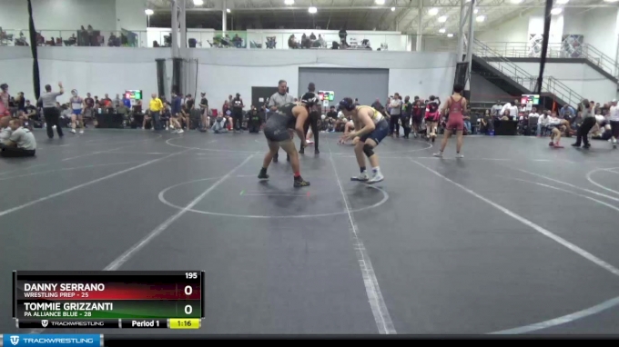 195 lbs Round 3 (6 Team) - Tommie Grizzanti, PA Alliance Blue vs Danny ...