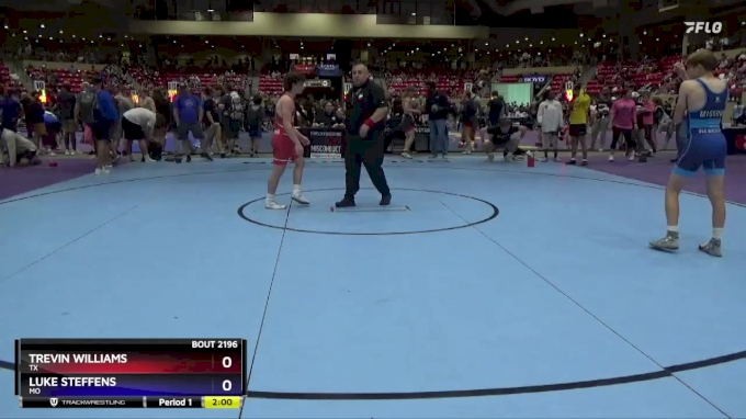 126 lbs Cons. Round 2 - Trevin Williams, TX vs Luke Steffens, MO