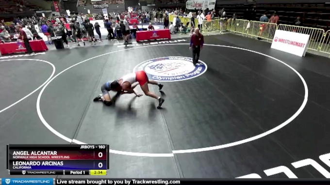 160 lbs Champ. Round 2 - Angel Alcantar, Norwalk High School Wrestling ...