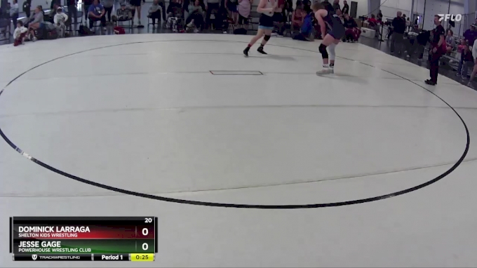 160 lbs Cons. Round 4 - Dominick Larraga, Shelton Kids Wrestling vs Jesse Gage, Powerhouse ...