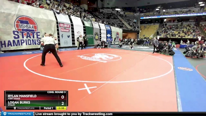 138 Class 4 lbs Cons. Round 3 - Logan Burks, Staley vs Rylan Mansfield ...