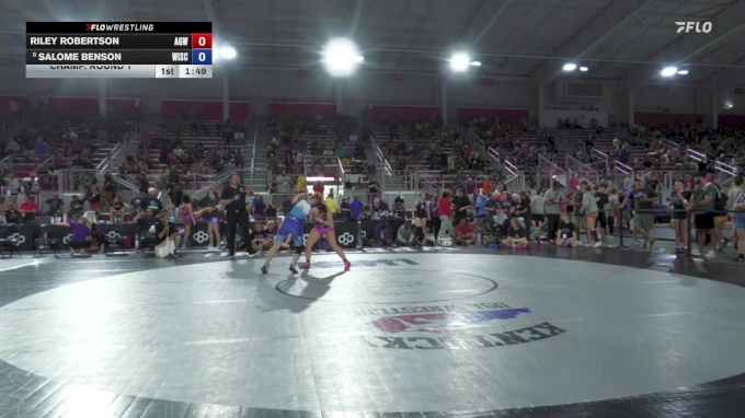 130 lbs Champ. Round 1 - Riley Robertson, APEX Girls Wrestling vs ...