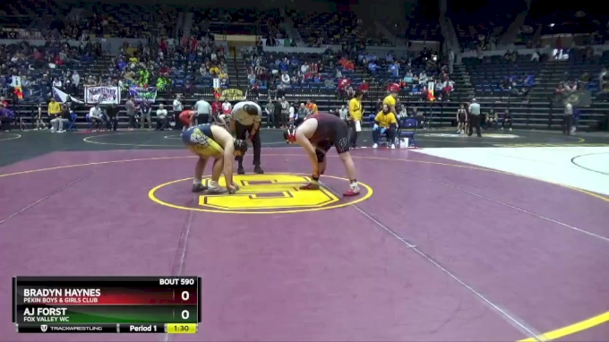 215 lbs Cons. Round 4 - Aj Forst, Fox Valley WC vs Bradyn Haynes, Pekin ...