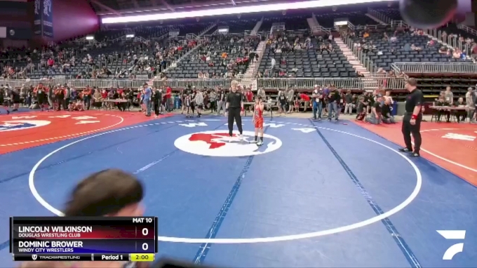 63 lbs Champ. Round 1 - Lincoln Wilkinson, Douglas Wrestling Club vs ...