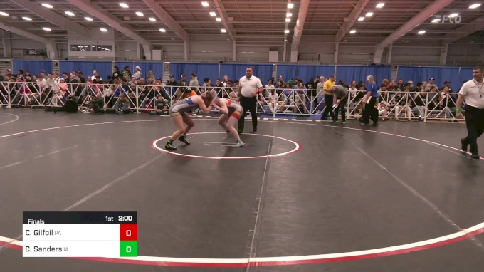 138 lbs Final - Charlotte Gilfoil, PA vs Chloe Sanders, IA
