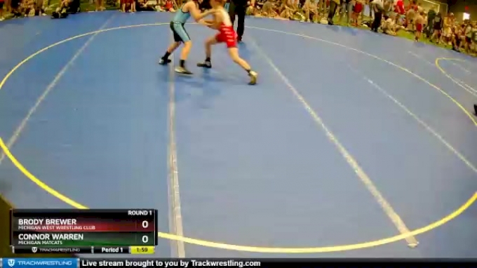 108 lbs Round 1 - Brody Brewer, Michigan West Wrestling Club vs Connor ...
