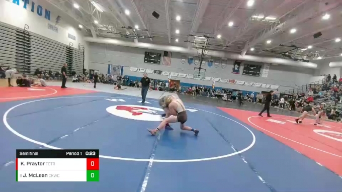 135 lbs Semifinal - Jax McLean, Cowboy Kids Wrestling Club vs Kaleb ...