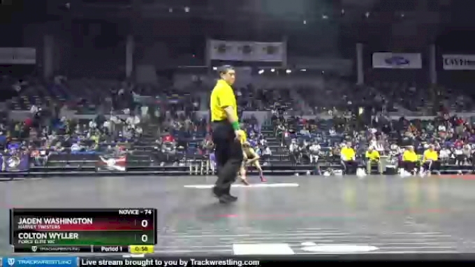 74 lbs 1st Place Match - Jaden Washington, Harvey Twisters vs Colton ...